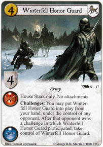 Winterfell Honor Guard - Core Set - Game of Thrones LCG - Game of ...