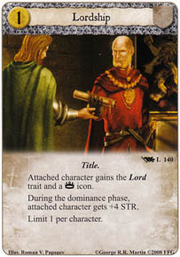 Lordship - Core Set - Game of Thrones LCG - Game of Thrones Card ...
