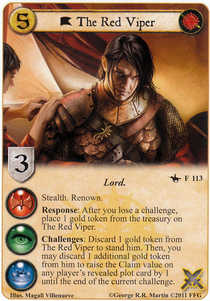 Scheming on the Sands - The Red Viper - Game of Thrones - CardGameDB ...
