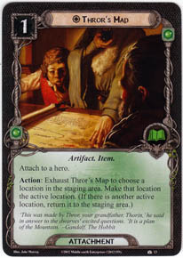 Thror's Map - Over Hill and Under Hill - Lord of the Rings LCG - Lord ...